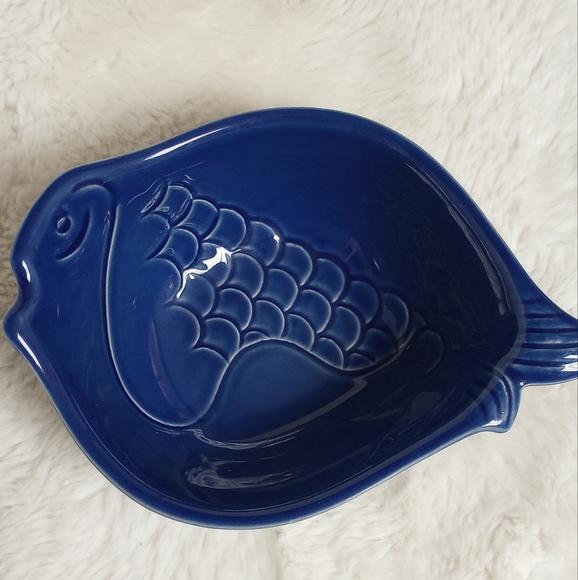Appolia | Kitchen | Appolia Pottery Blue Fish Serving Dish | Poshmark